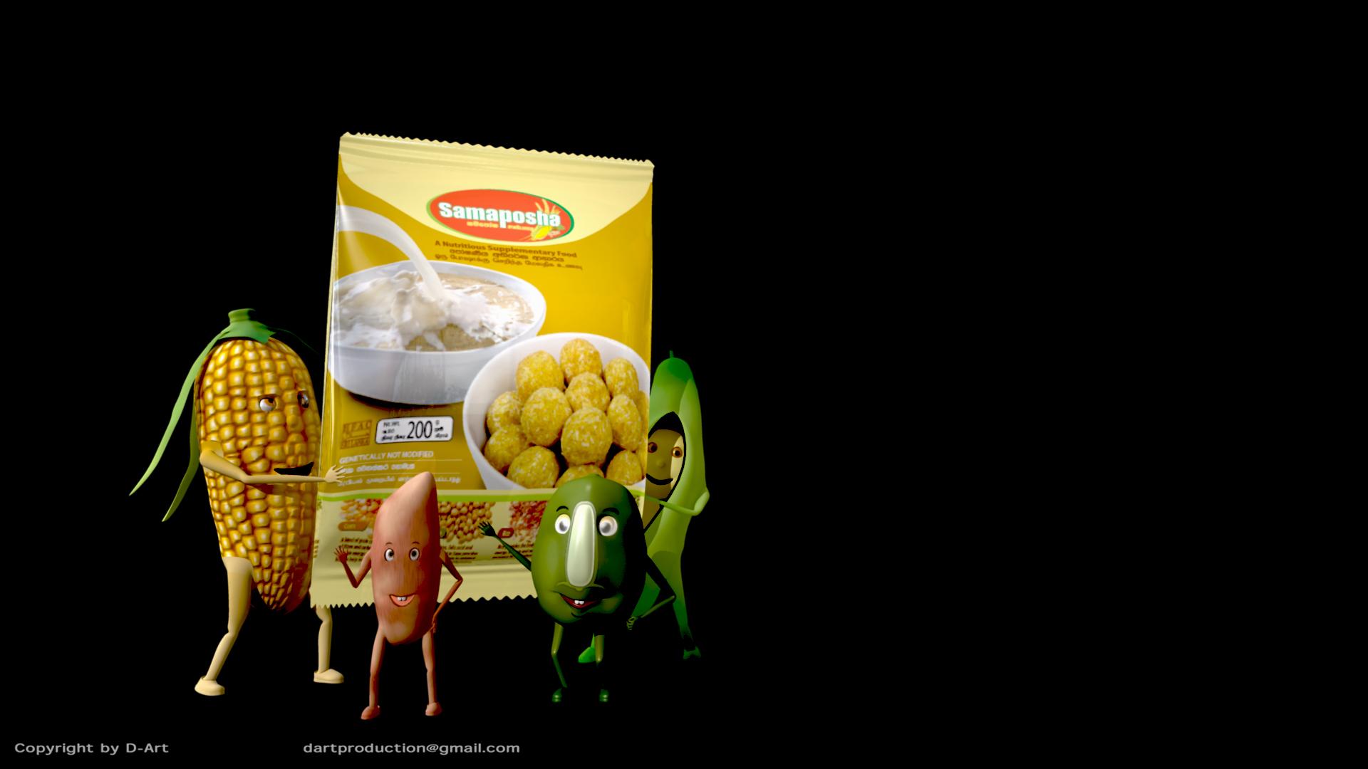 samaposha commercial ending modeling texture animation was done by me